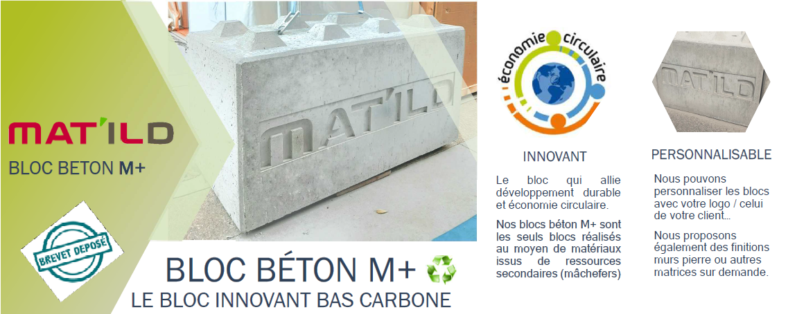 Nos Blocs béton M+ – Mat'ild